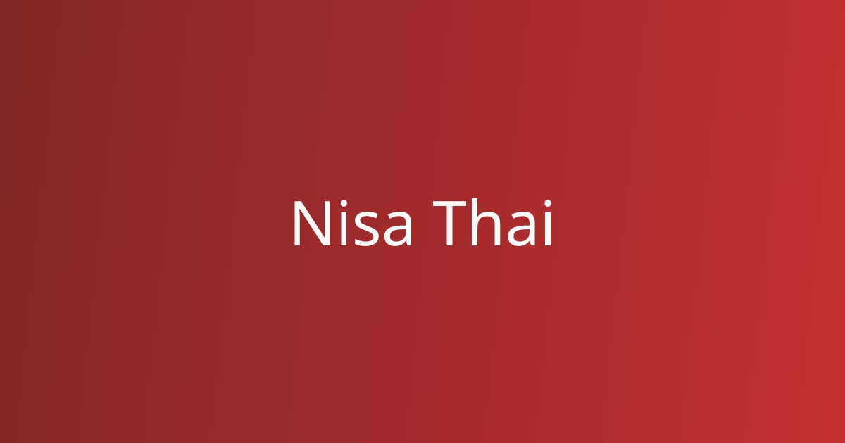 Best Thai in Richmond, VA | Nisa Thai | Order Online